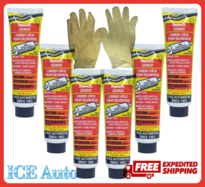 6 Tubes of Yale Muffler Cement / Exhaust Putty Walker 35958 Bundle with ...