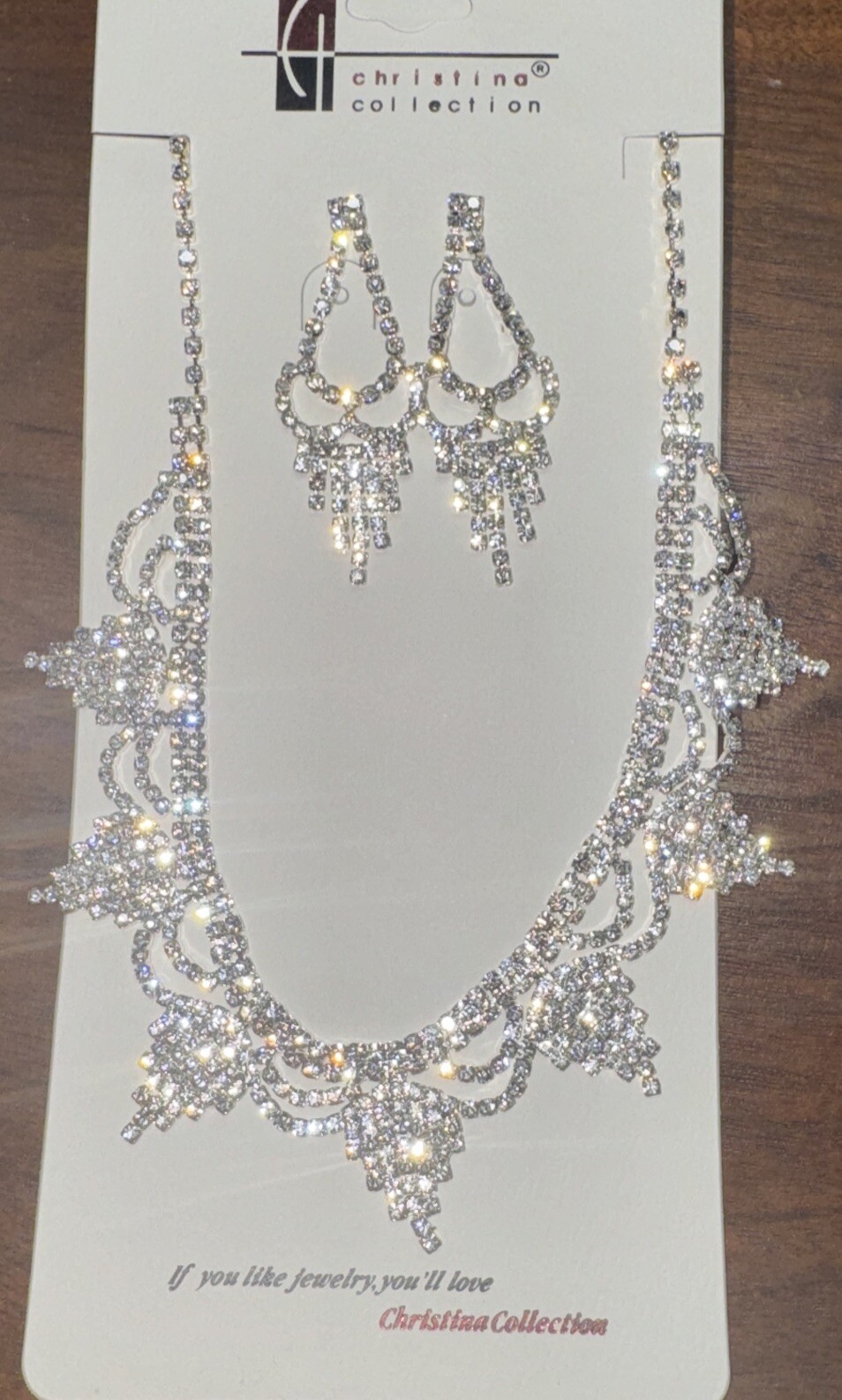 Gorgeous christina collection necklace Earring jewelry 2012 S17128 NOS ...