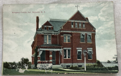 Allegany NY County Jail Belmont New York Vintage Postcard Damaged | eBay