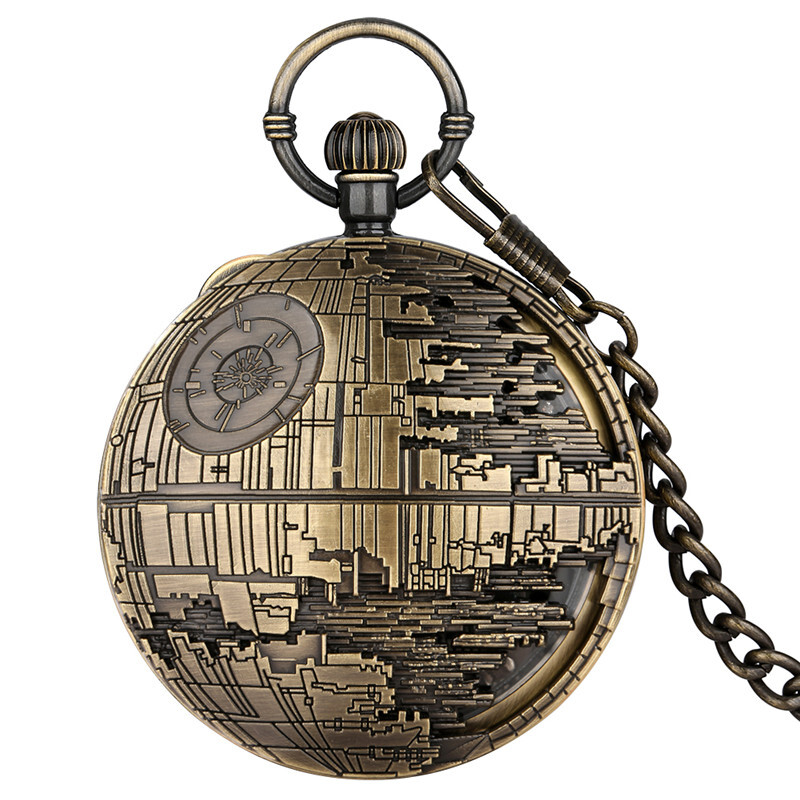 Retro Pocket Watch Star War Song Manual Musical Quartz Movement FOB ...