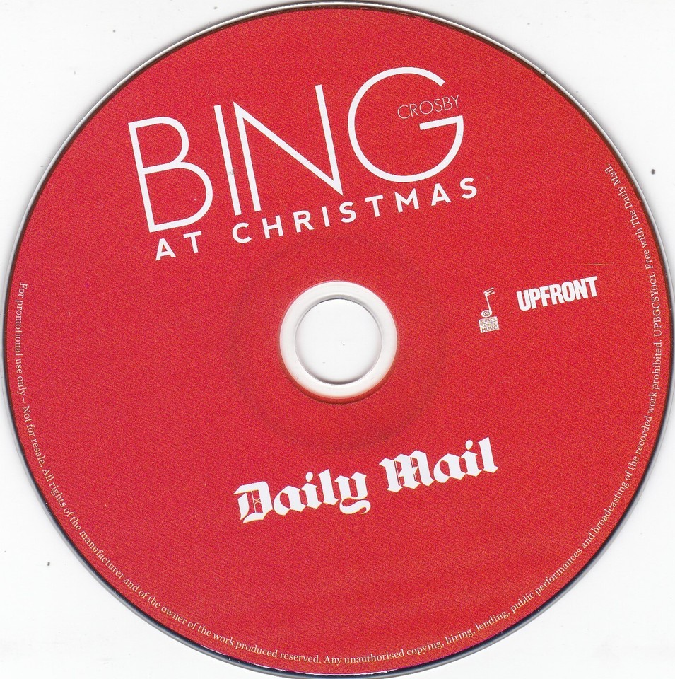 BING CROSBY AT CHRISTMAS ( DAILY MAIL Newspaper CD ) | eBay