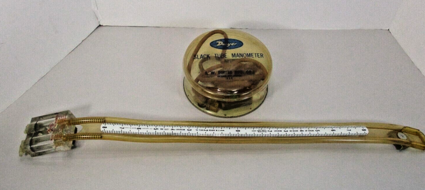 Dwyer 1212-16 Slack Tube Manometer ( Comes As Pictured ) Untested | eBay