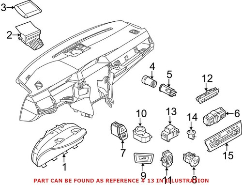 Genuine OEM Electronic Parking Brake Control Switch for BMW 61319877891 ...