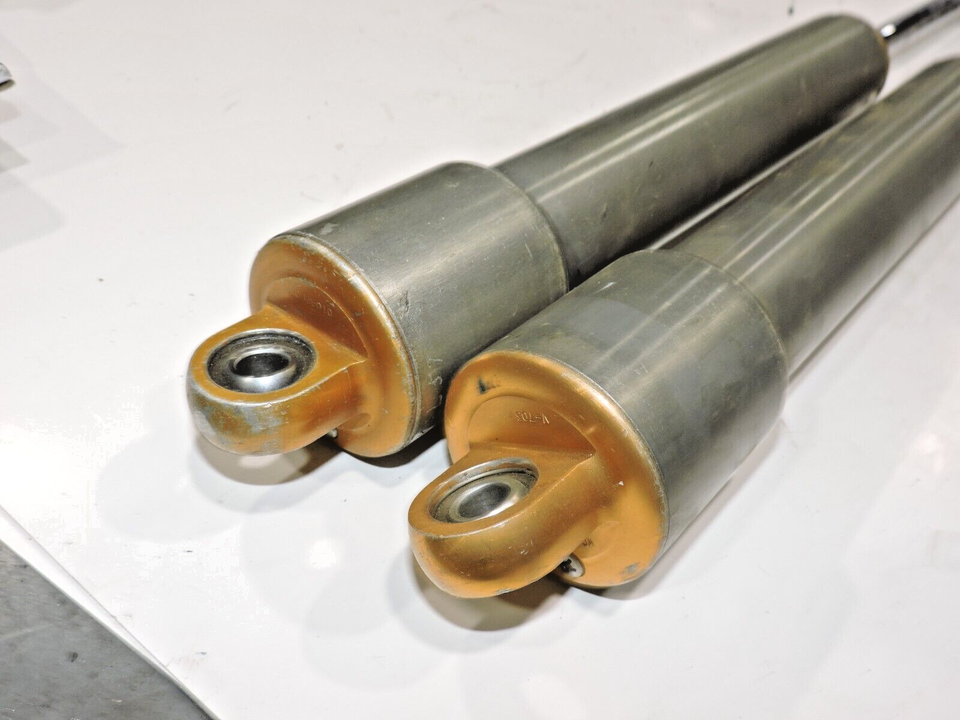 (2) Ohlins CUP adjust. shocks pair fronts 23 1/2" / 8" shafts NASCAR ...
