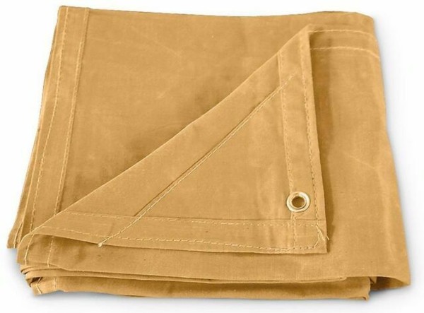 6 X 8 18oz Heavy Duty Canvas Tarp (18oz After Treatment) Waterproof ...
