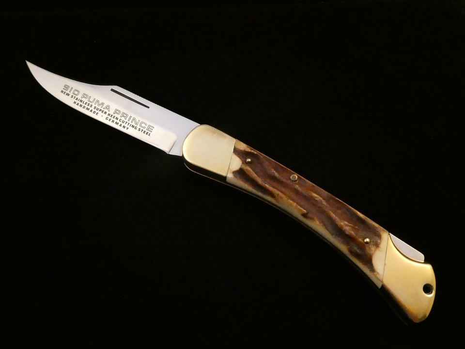 Vintage PUMA Knife PUMA 910 Prince with Stag handle | eBay
