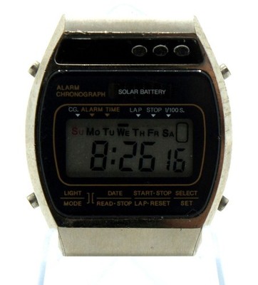 Beltime Timeton Model 38409 Solar Battery Chrono Alarm Vintage Digital ...