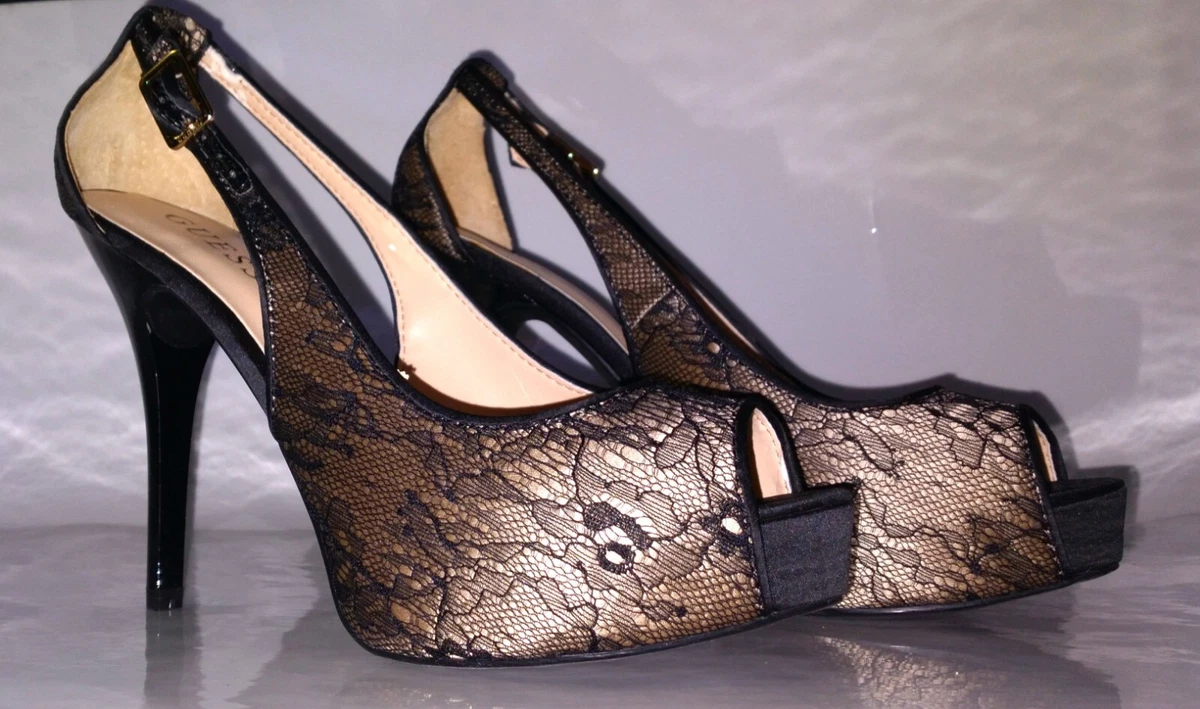 Cream Lacey Heels