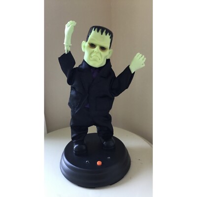 Gemmy Animated Grave Raver Frankenstein Monster Dancing Singing Light ...