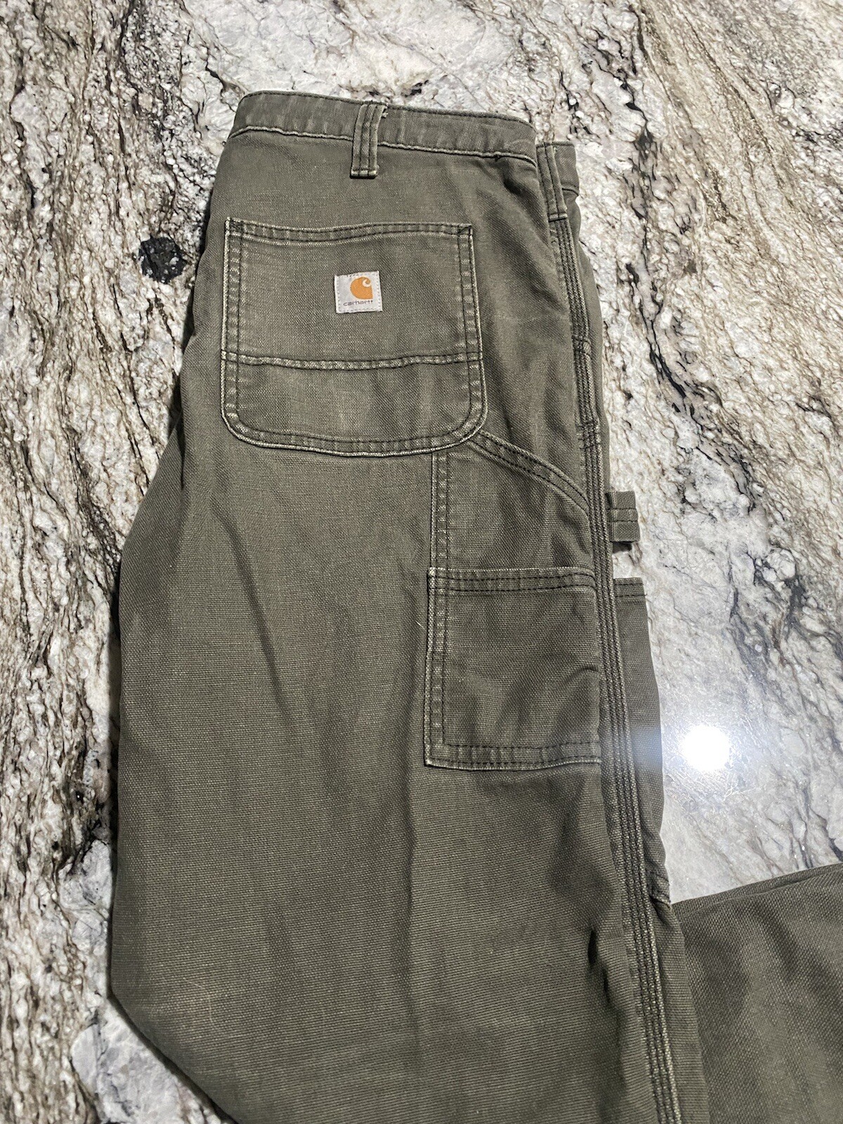 Carhartt Women’s Double Knee Carpenter Pants Green Tw… - Gem