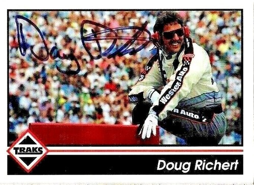 Doug Richert signed 1992 TRAKS card #49 NASCAR | eBay