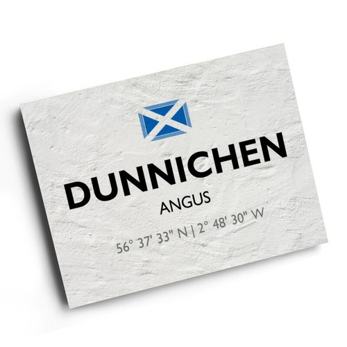 A4 PRINT - Dunnichen, Angus, Scotland - Lat/Long NO5048 | eBay