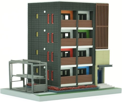Tomytec 160 Contemporary Apartment Building Diorama Structure N Scale ...