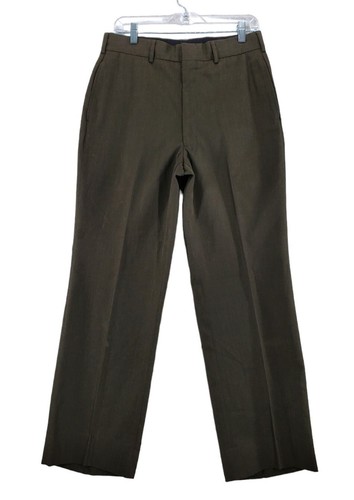 USMC Pants Men 33 R Green Trousers Polyester Wool Slacks Uniform ...