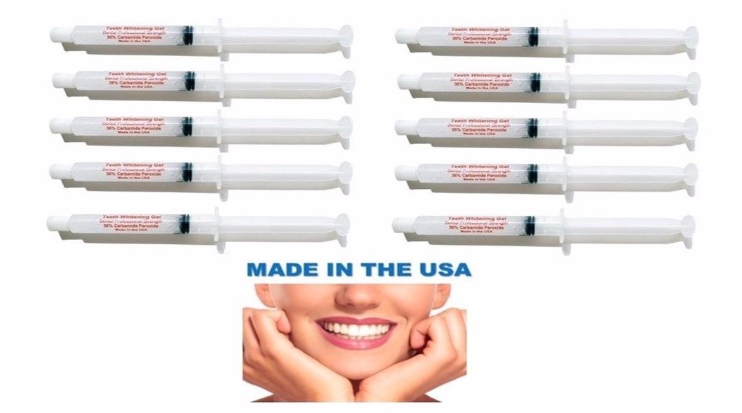 Teeth Whitening Gel Syringes 22% Tooth Bleaching Peroxide Dental ...