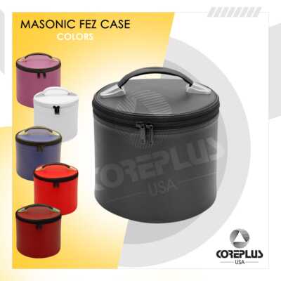 Core Plus Group Deluxe Fez Hat Case Masonic Storage Box for Fez Hat ...