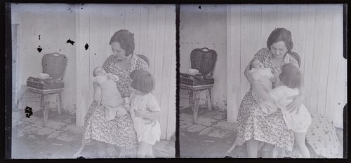 Family Baby Negative Photo Artistic c1930 Plate Glass Vintage V49 § | eBay