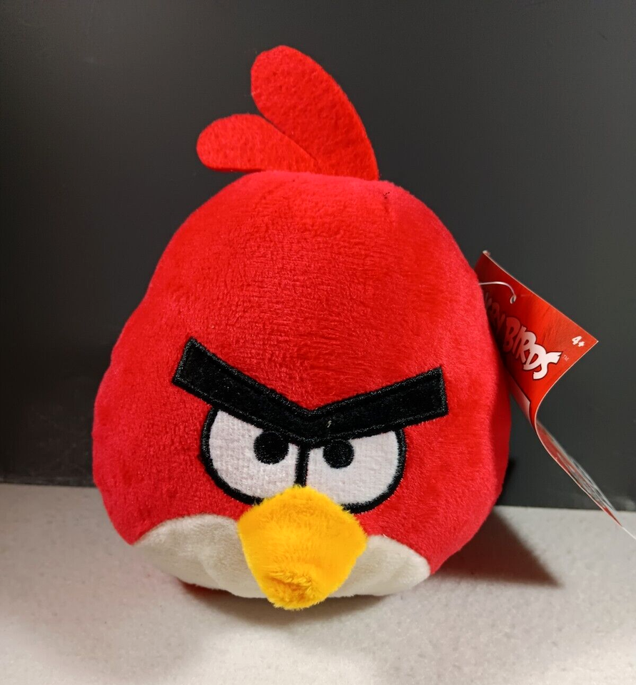 Angry Birds Set of 6 Red Bird 6" Plush Stuffed Toy Animal Video Game ...