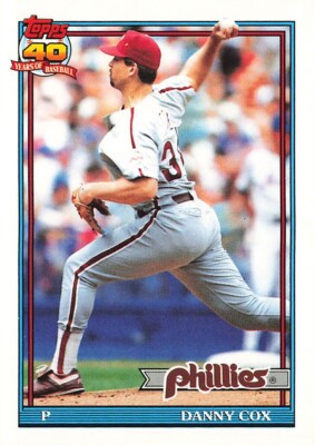 1991 Topps Traded #25T Danny Cox Philadelphia Phillies | eBay