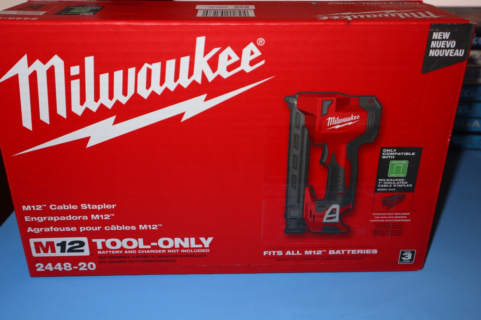 Milwaukee M12 2448-20 Staple Gun - Red for sale online | eBay
