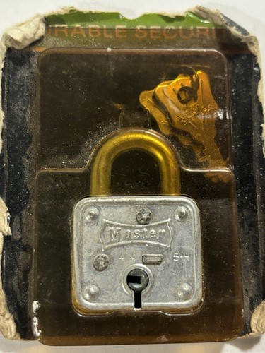 Vintage 1960 Master Wrought Steel Padlock No. 44 in Original Packaging ...