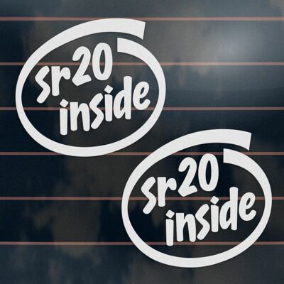 2 x SR20 INSIDE Stickers 110mm vinyl car window decal | eBay Australia