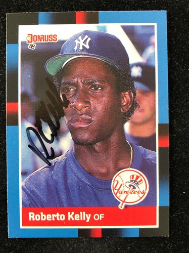 ROBERTO KELLY 1988 DONRUSS AUTOGRAPHED SIGNED AUTO BASEBALL CARD 635 ...