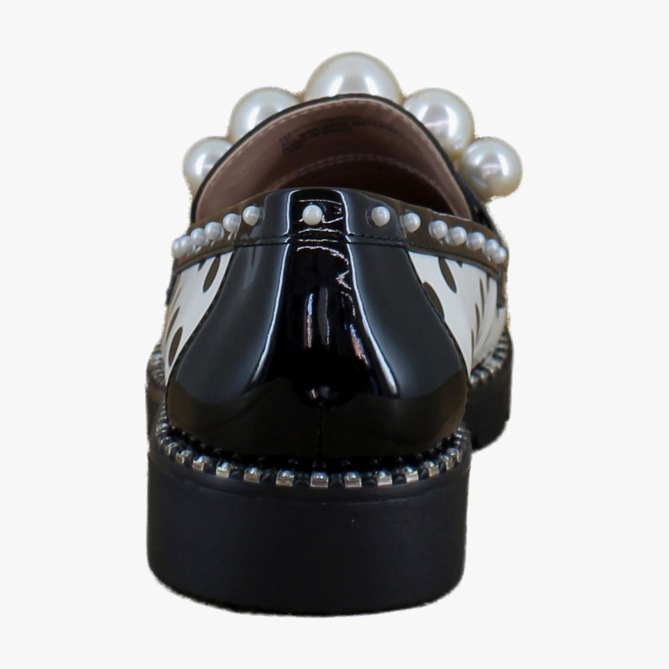 Betsey Johnson Harloe Womens Loafers & Slip-Ons Black/White/Multi | eBay