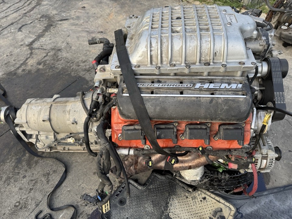 18 Dodge Charger Hellcat Engine w 8spd Auto Transmission 46k Miles ...