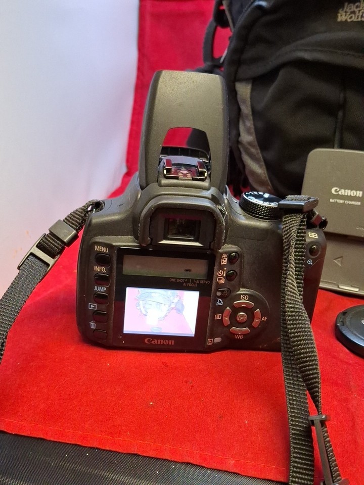 Canon 350D Digital Camera with EF-S 18-55mm Lens & Charger + Cf Card Kc ...