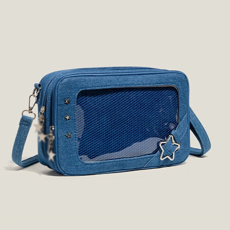 Japanese Denim Canvas Handbag Ita Bags Transparent School Itabag ...