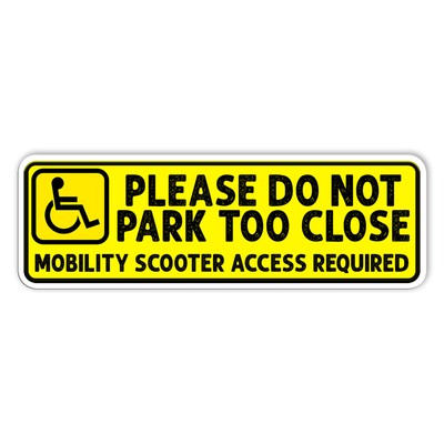 Mobility Scooter Access Sticker Disabled Blue Badge Wheelchair Sticker ...