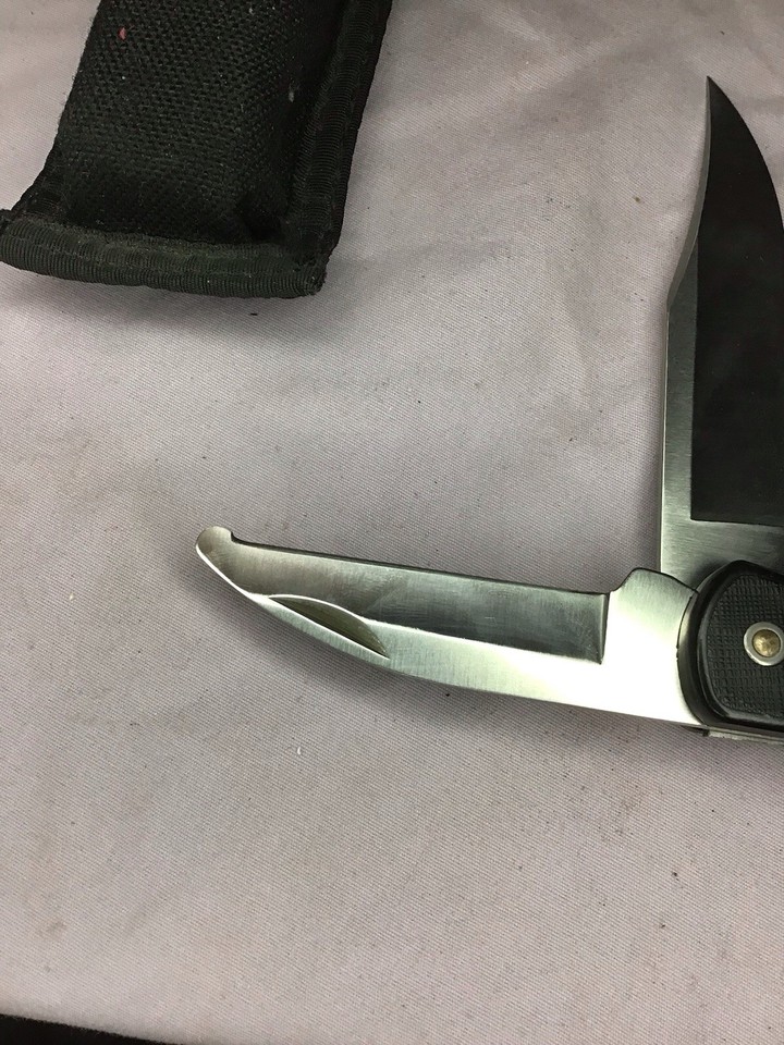 Very Nice Buck Knife Selector w/ 4 Blades & Sheath USA ( 1 Blade Has ...