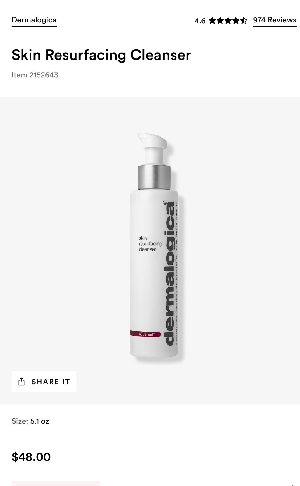 Dermalogica Skin Resurfacing Cleanser for sale online | eBay