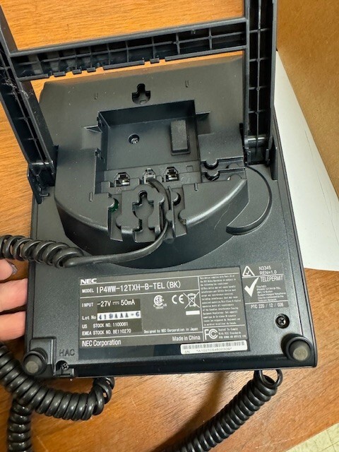 NEC Business Phone SL1100 1100061 IP4WW-12TXH-B-TEL BE110270 Black | eBay