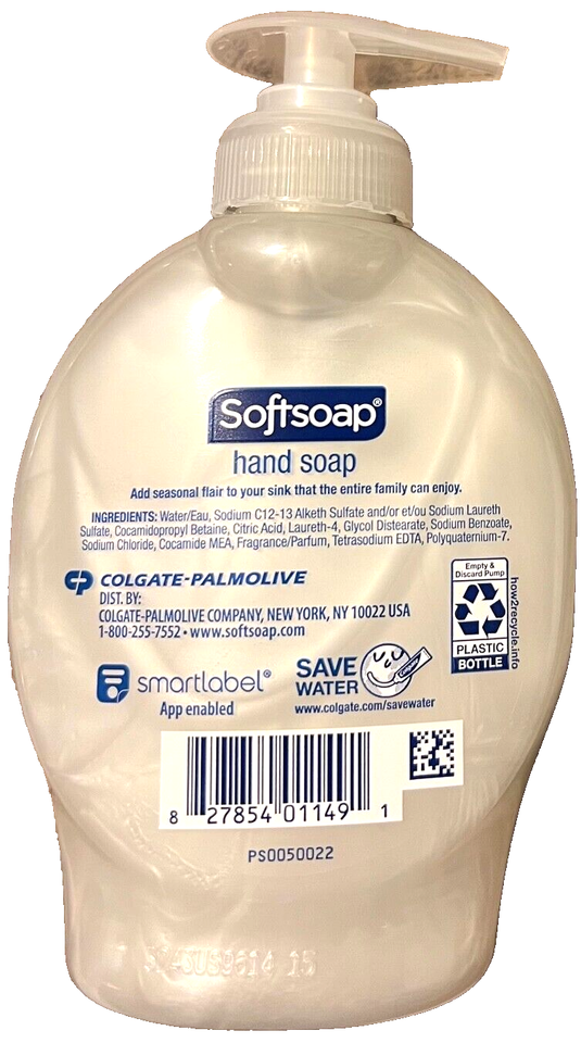 2 Pack Softsoap Liquid Hand Soap Peppermint Scent Pepperminty Snow ...