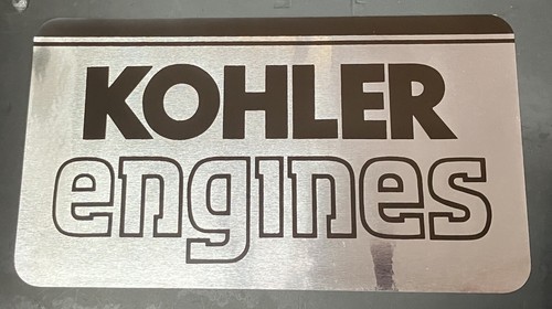Vintage Kohler Engines Metallic Window Decal Sticker New 9" X 5" Double ...