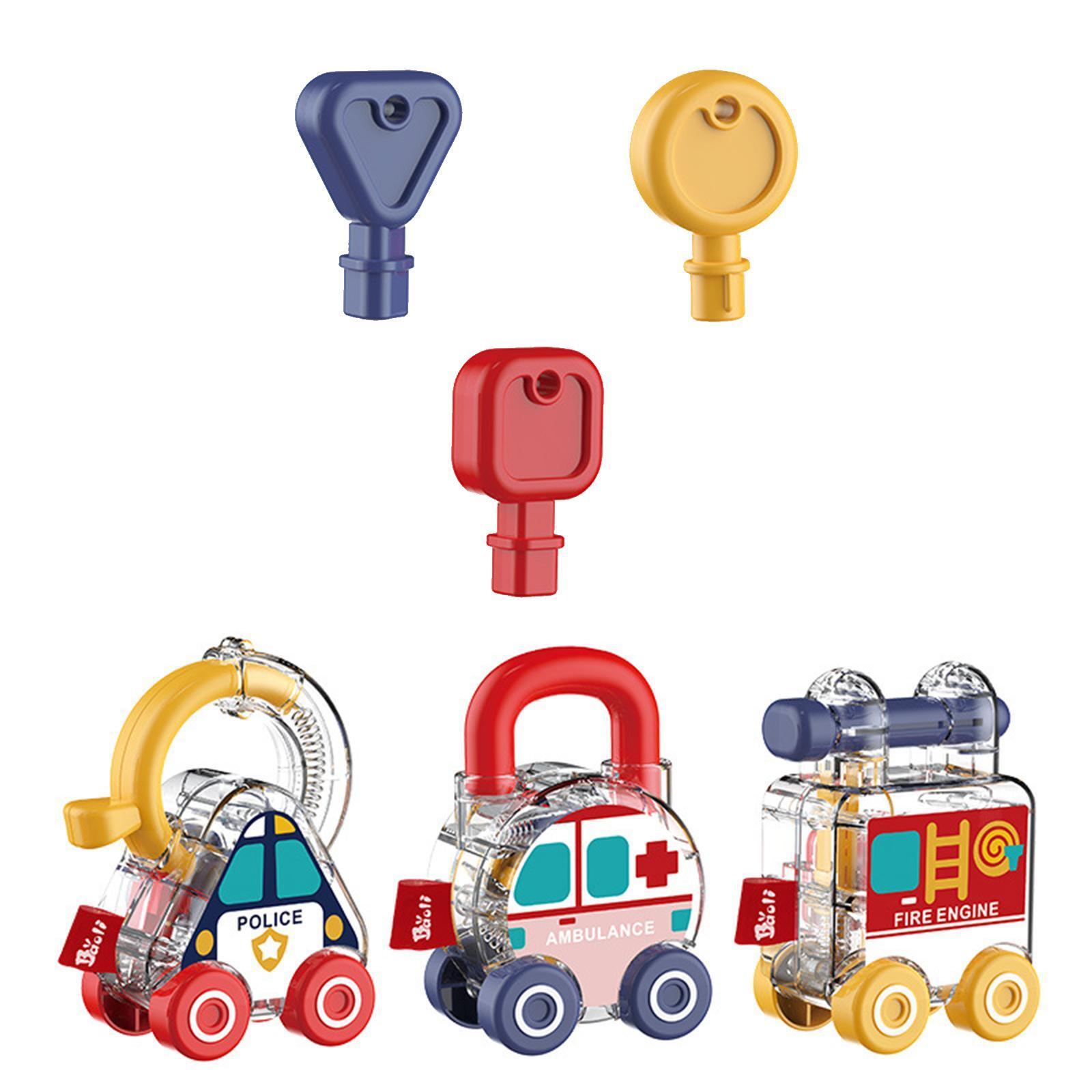 Locks and Keys Car Toy Educational Toy for Children Age 3 4 5 Year Old ...