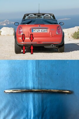 BMW Mini One/Cooper Left Side Rear Bumper Chrome Trim (7127971) R50/R52 ...