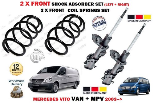 FOR MERCEDES VITO 122 CDI 2003--> 2X FRONT SHOCK ABSORBERS + 2X COIL ...