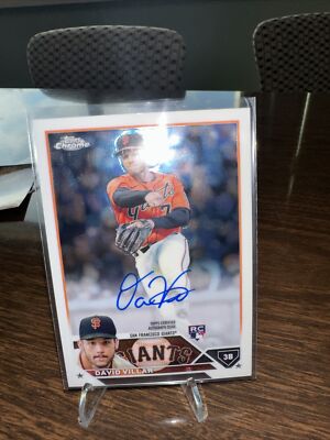 2023 Topps Chrome David Villar Rookie Autograph Auto #DV Giants | eBay
