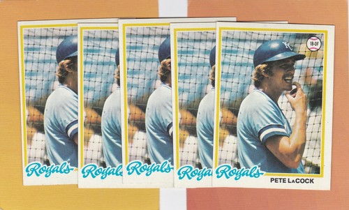 1978 TOPPS BASEBALL LOT (5) PETE LACOCK #157 ROYALS NRMT-NMMT *L5375 | eBay