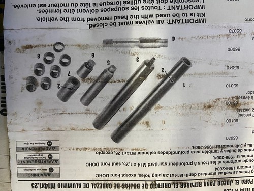 Lisle 65200 Spark Plug Pro 14mm Repair Kit for sale online | eBay