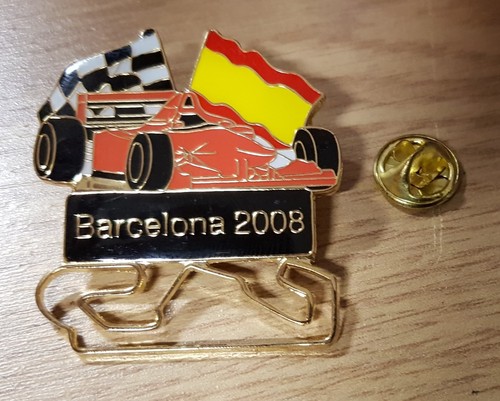 Formula 1 Pin F1 Grand Prix 2008 Barcelona With Route - Dimensions ...