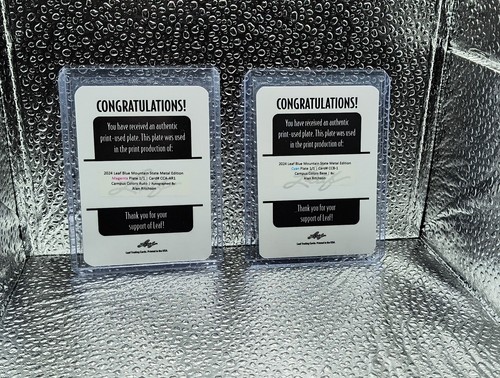 2024 Leaf Blue Mountain State ALAN RITCHSON Auto Campus Colors Printing ...