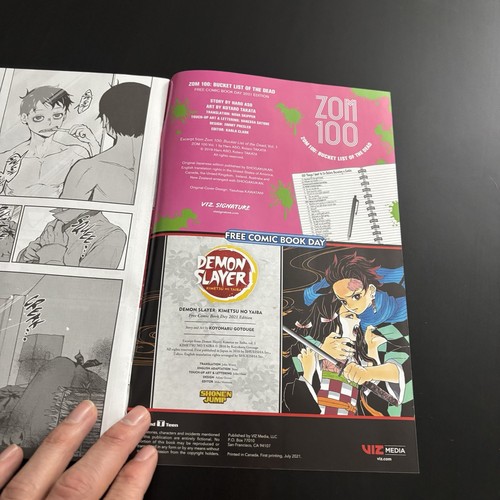 2021 Free Comic Book Day Zom 100: Bucket List Of The Dead / Demon ...