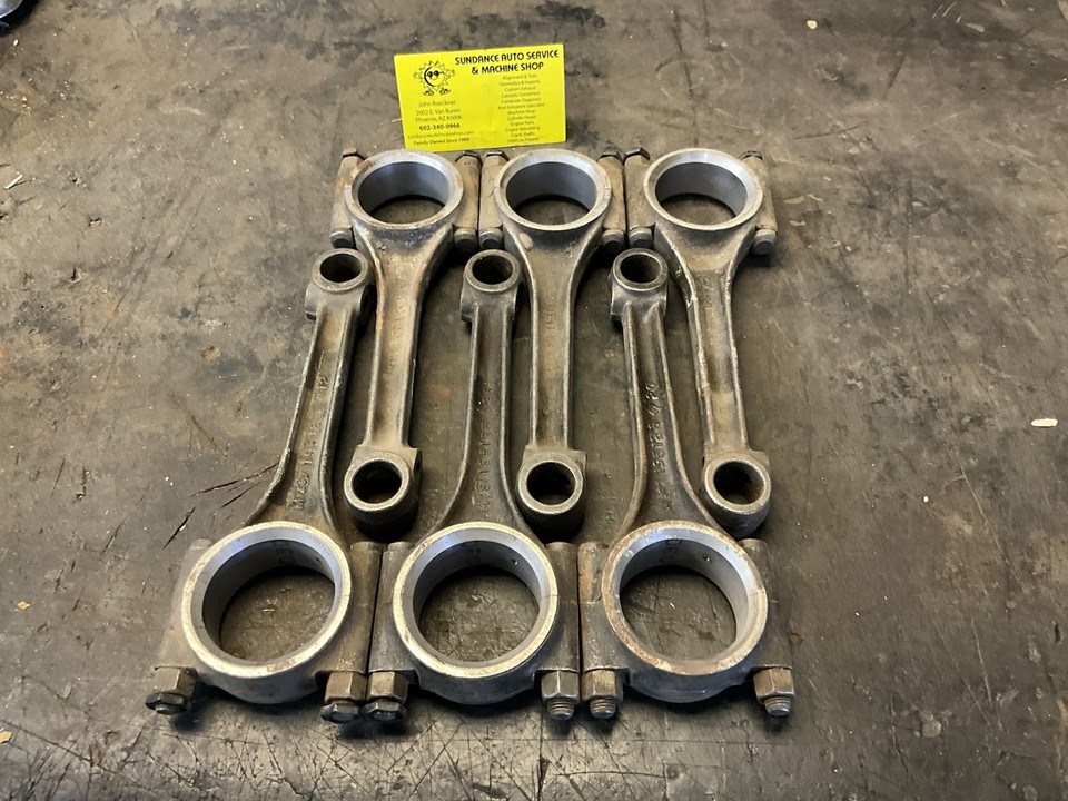 6 Reconditioned Connecting Rods For 39-40 Studebaker Champ 6 Cyl. Cast ...