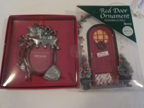 Roman Inc. Red Door & Pinnacle frame Christmas ornaments 89945566765 | eBay