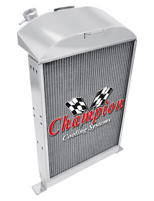 3 Row Ace Champion Radiator for 1933 1934 Ford Cars Chevy V8 Conversion ...