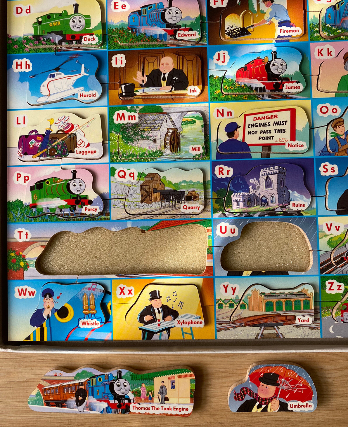 1991 Thomas The Tank Engine And Friends Alphabet Playtray Puzzle | eBay ...